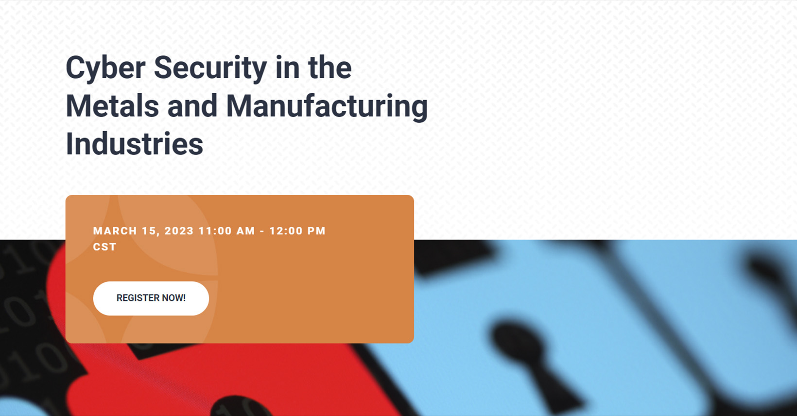 Cyber Security in the Metals and Manufacturing Industries | MxD