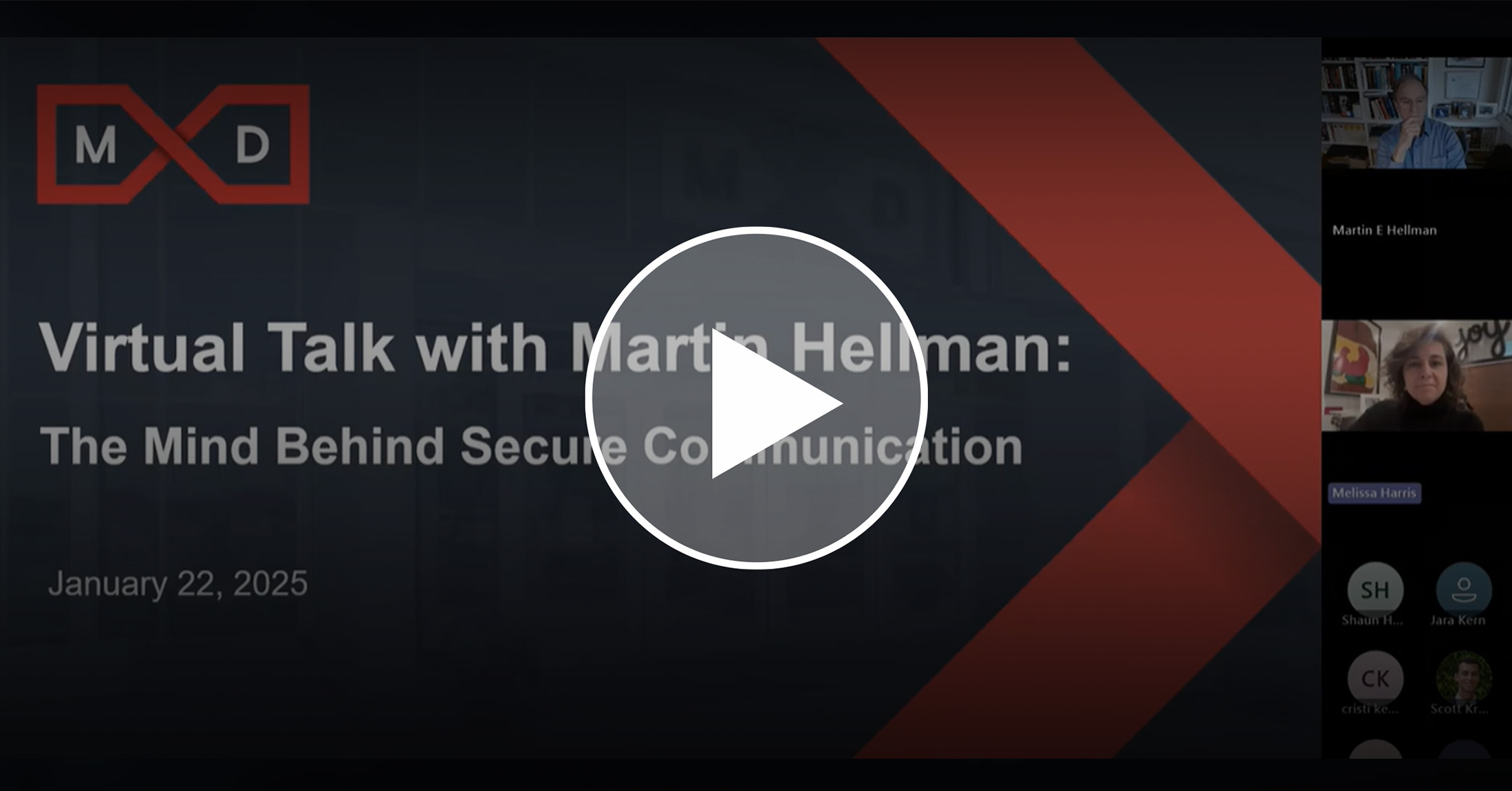 Webinar | Virtual Talk with Martin Hellman: The Mind Behind Secure ...